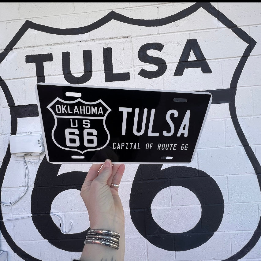 Tulsa Capital of Route 66 License Plate